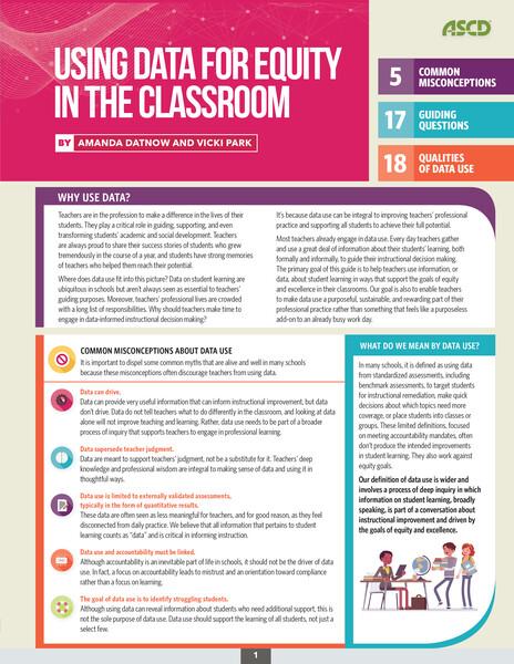 Using Data for Equity in the Classroom (Quick Reference Guide)